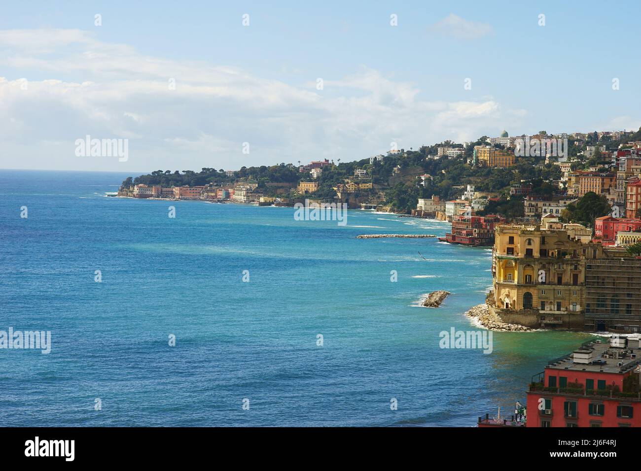 Landscape of Posillipo hill, Naples, Italy Stock Photo - Alamy