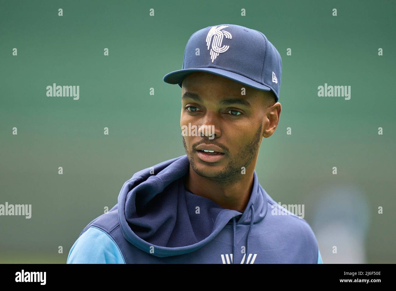 April 30 2022: Kansas City center fielder Michael A Taylor (2) before ...