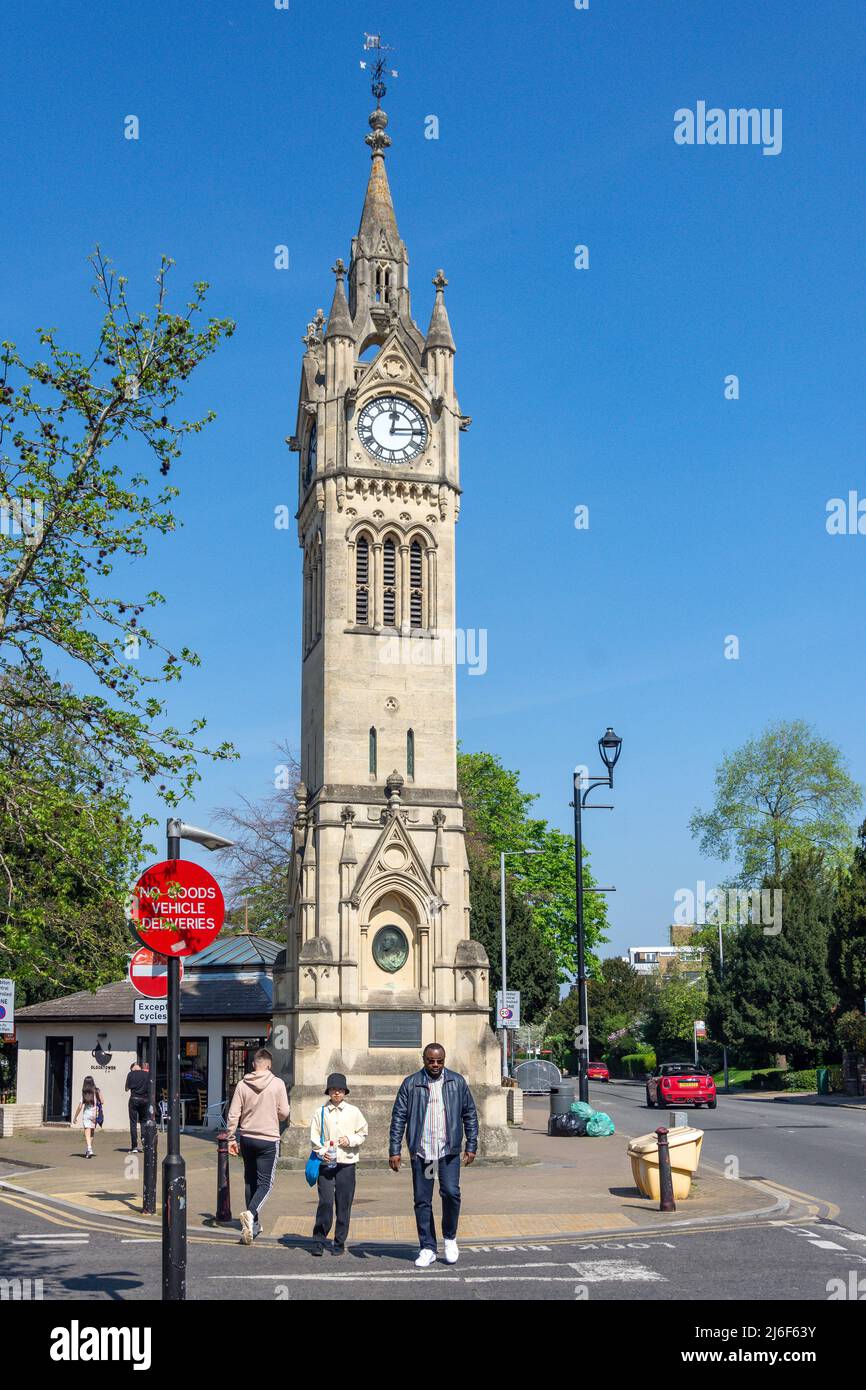 Coronation Clock Tower, Claremont Road, Surbiton, Royal Borough of ...