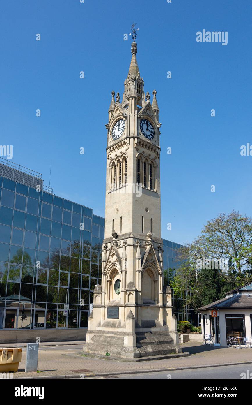 Coronation clock tower claremont road surbiton royal borough of hi-res ...
