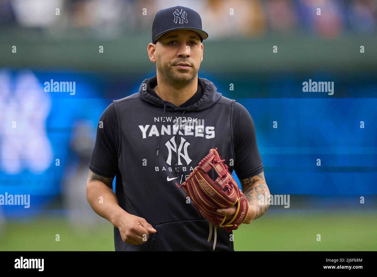 April 30 2022: New York utility player Marwin Gonzalez (14) before the ...