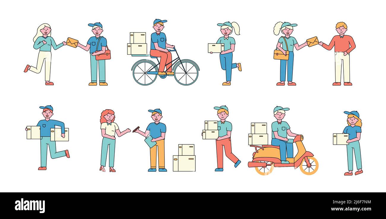 Receiving orders Stock Vector Images - Alamy