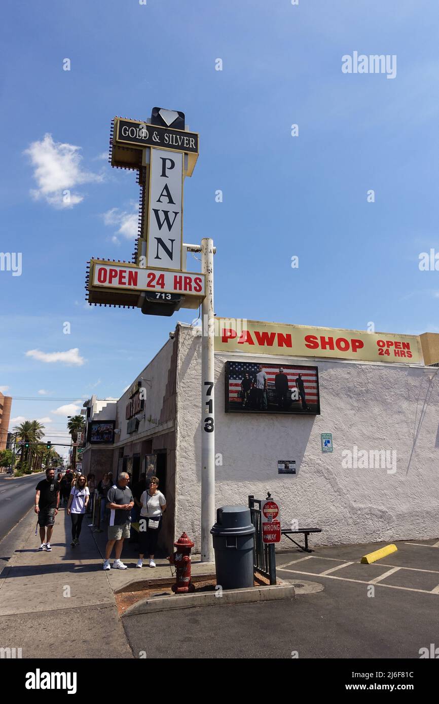 The very famous pawn shop in Las Vegas in the United States, May 10 ...