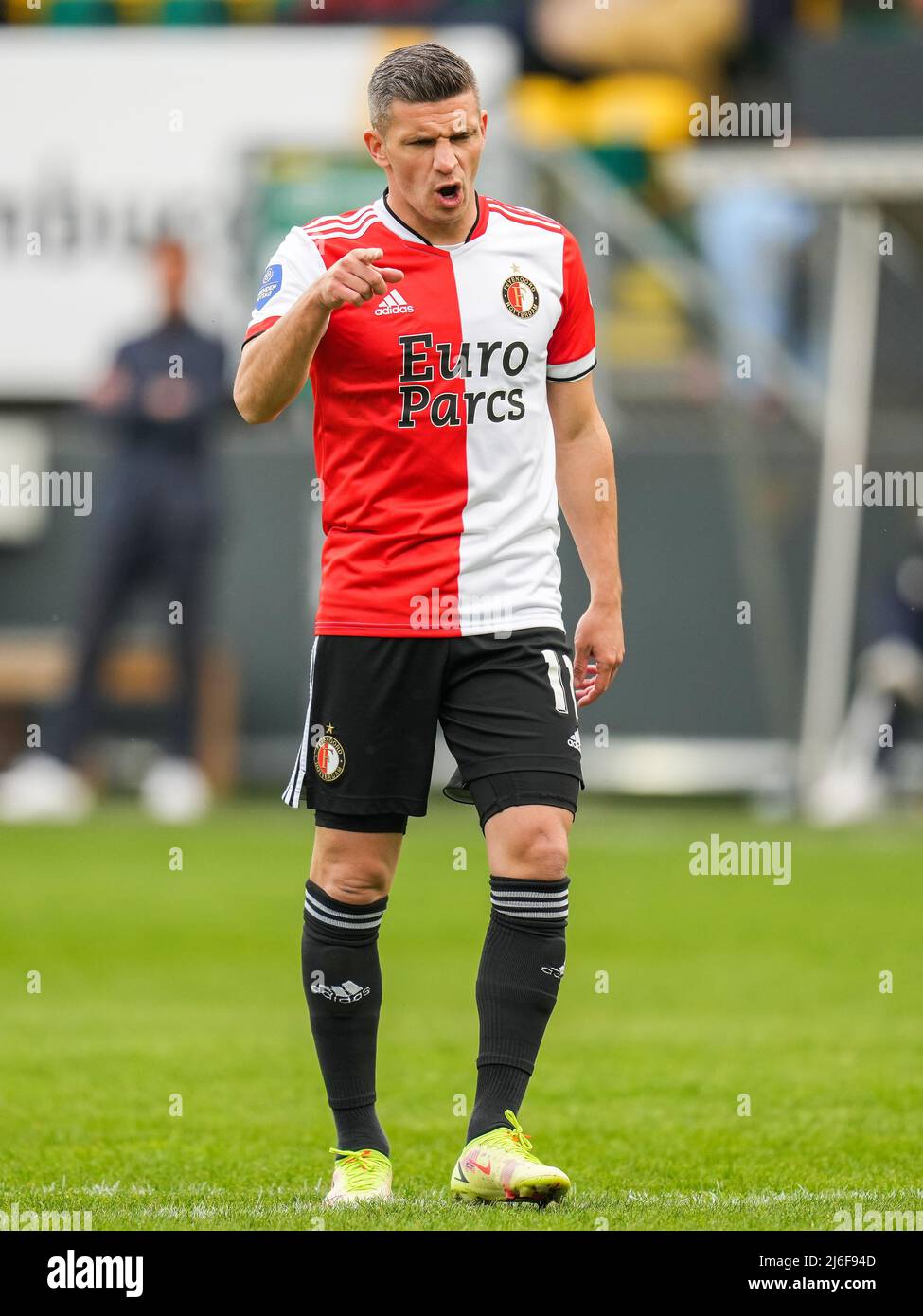 Sittard - Bryan Linssen of Feyenoord during the match between Fortuna ...