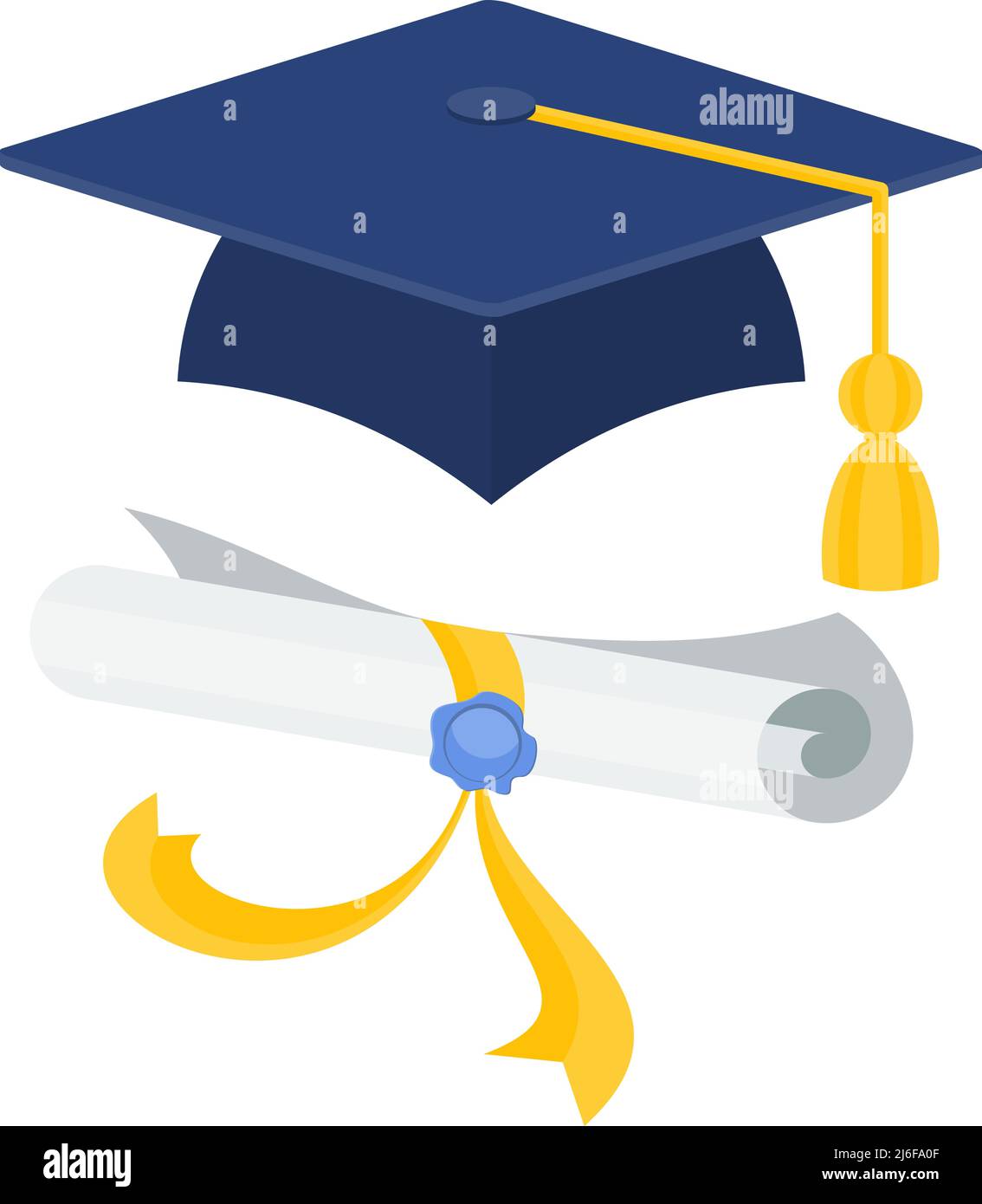 Diploma color icon. University graduation document. Certificate Stock ...