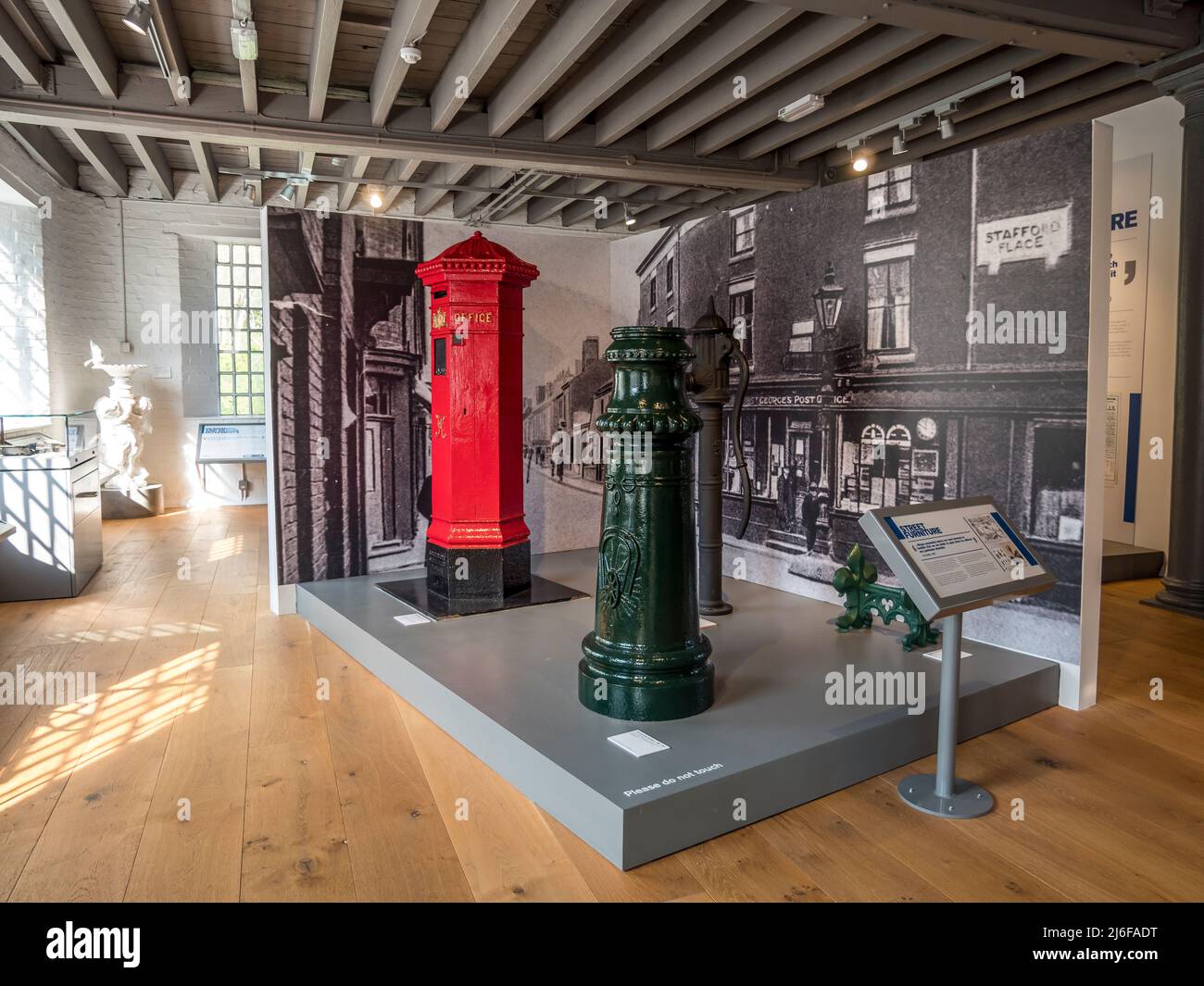 Colourful interior display of iron products manufactured during the ...
