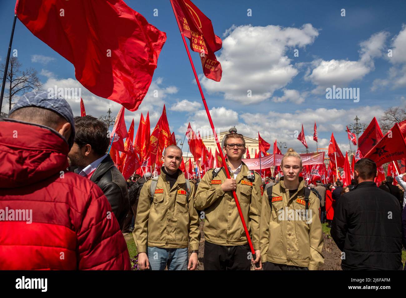 Russia communist young supporters hi-res stock photography and images ...