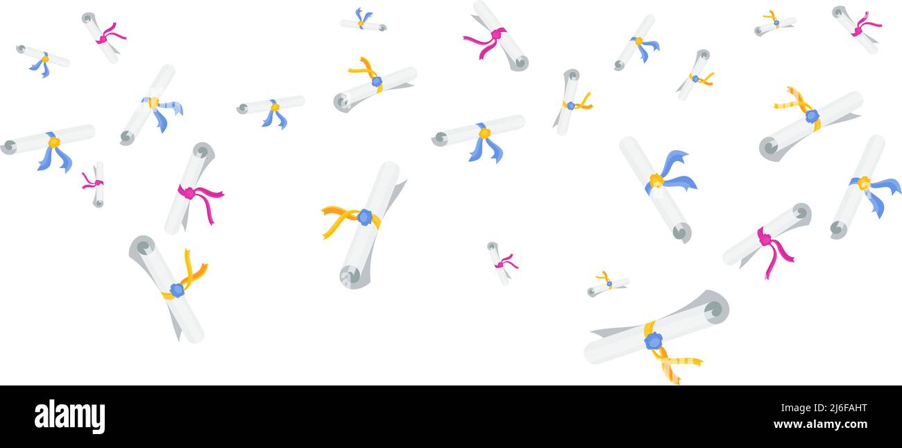 Diploma color background. University graduation document. Certificate ...