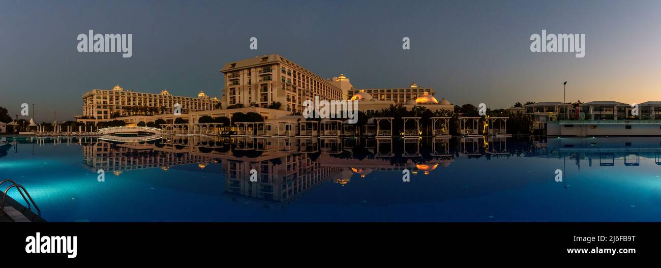 Beautiful Evening at a luxury Holiday Resort on the turkish riviera ...