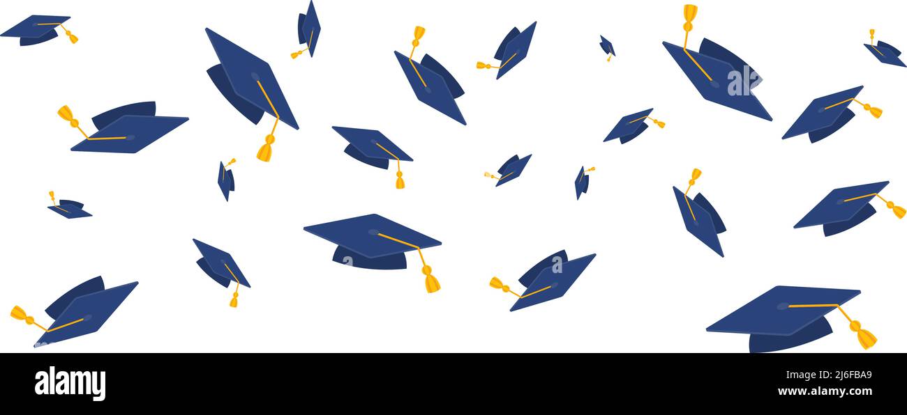 Graduation color background. University graduate cap with diploma Stock ...