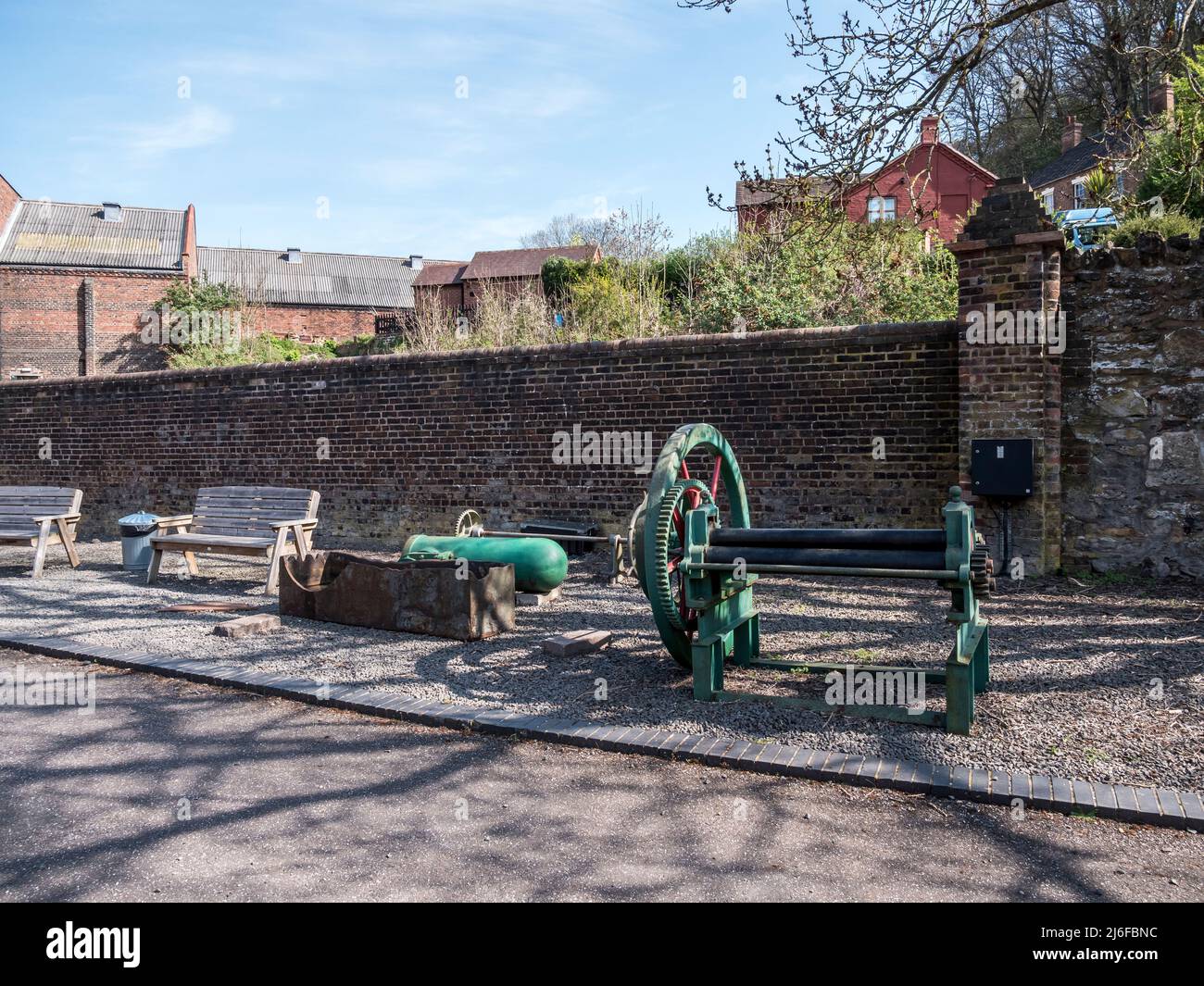 Redundant heavy engineering machinery reminders of a bygone era at ...