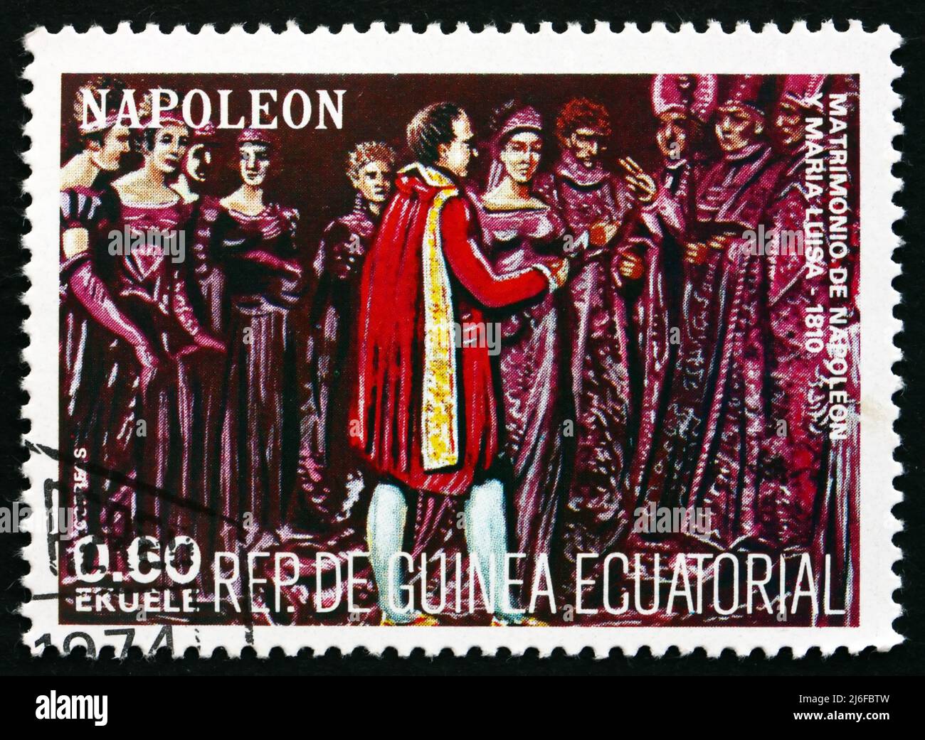 EQUATORIAL GUINEA - CIRCA 1972: a stamp printed in Equatorial Guinea ...