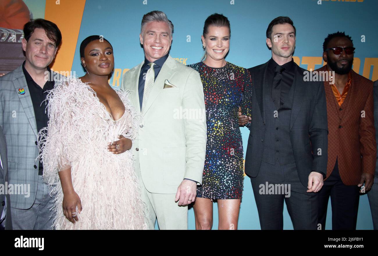 NEW YORK, NY- April 30: Jess Bush, Bruce Horak, Celia Rose Gooding ...