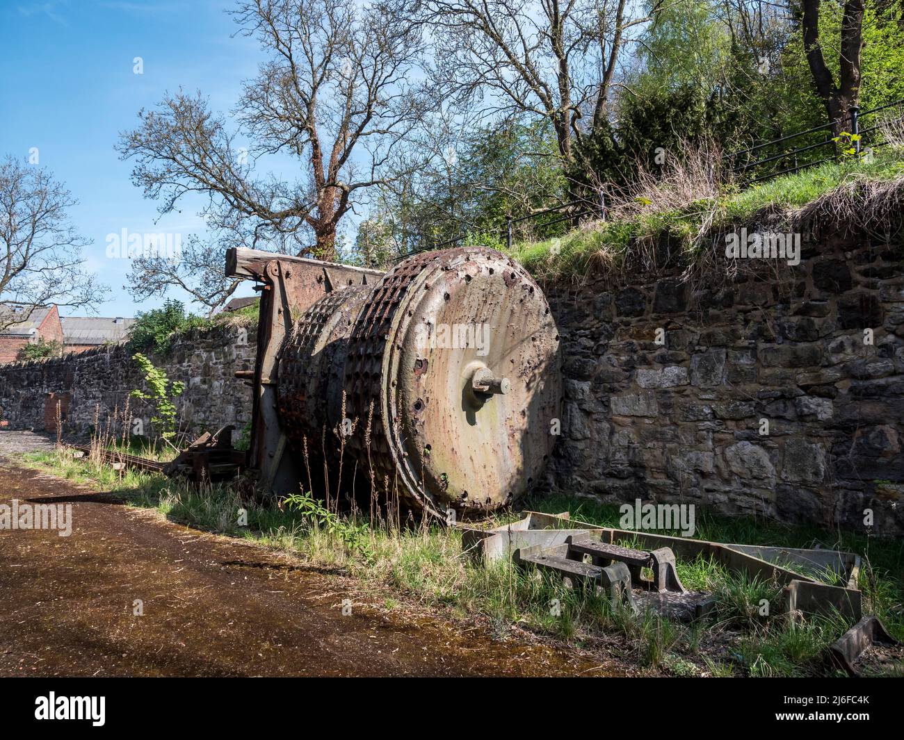 Redundant heavy engineering machinery reminders of a bygone era at ...