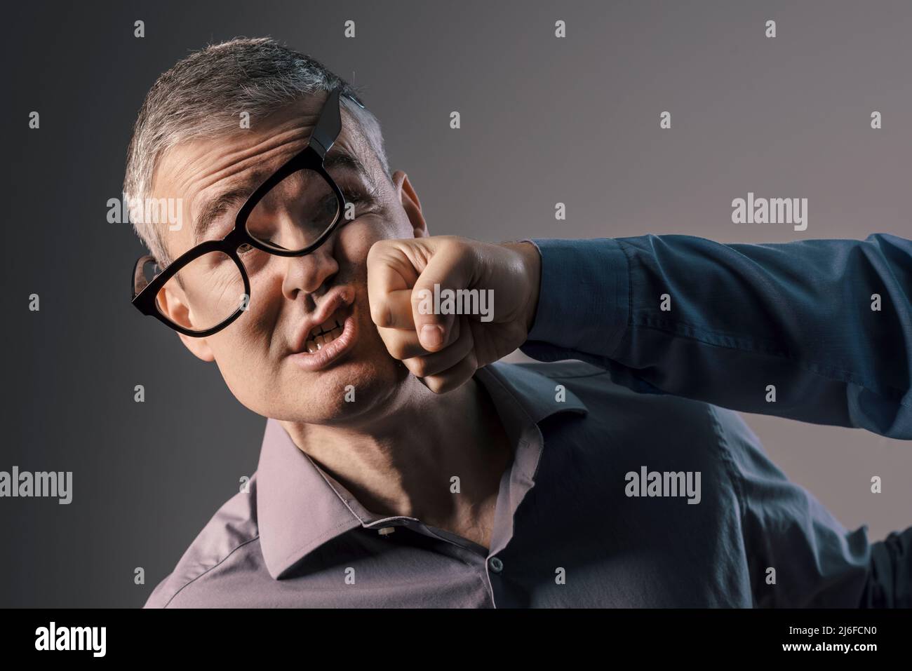 Offensive punch hi-res stock photography and images - Alamy