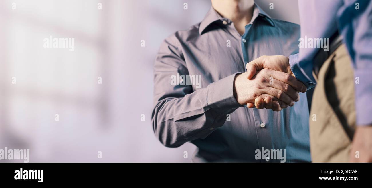 Business people shaking hands, contract and agreement concept Stock ...