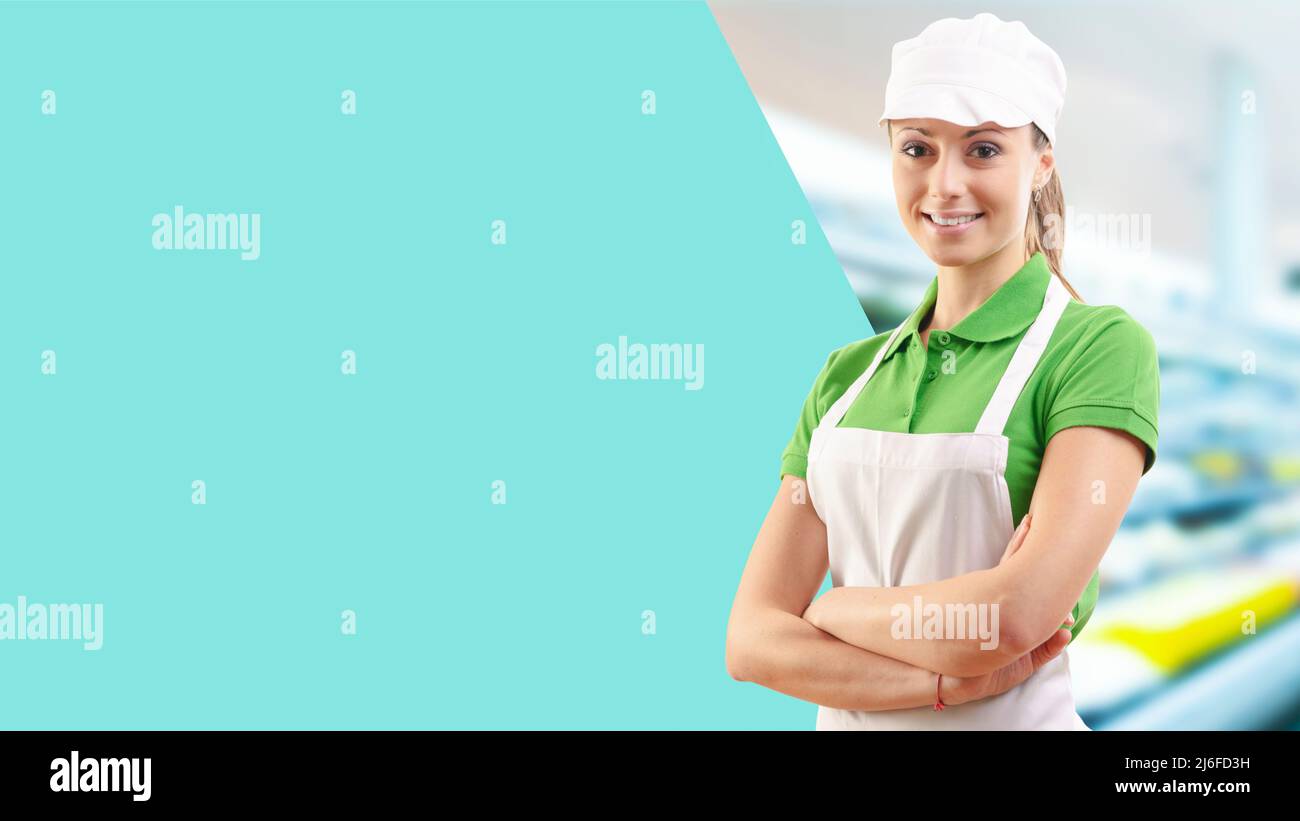 Grocery store assistant hi-res stock photography and images - Alamy