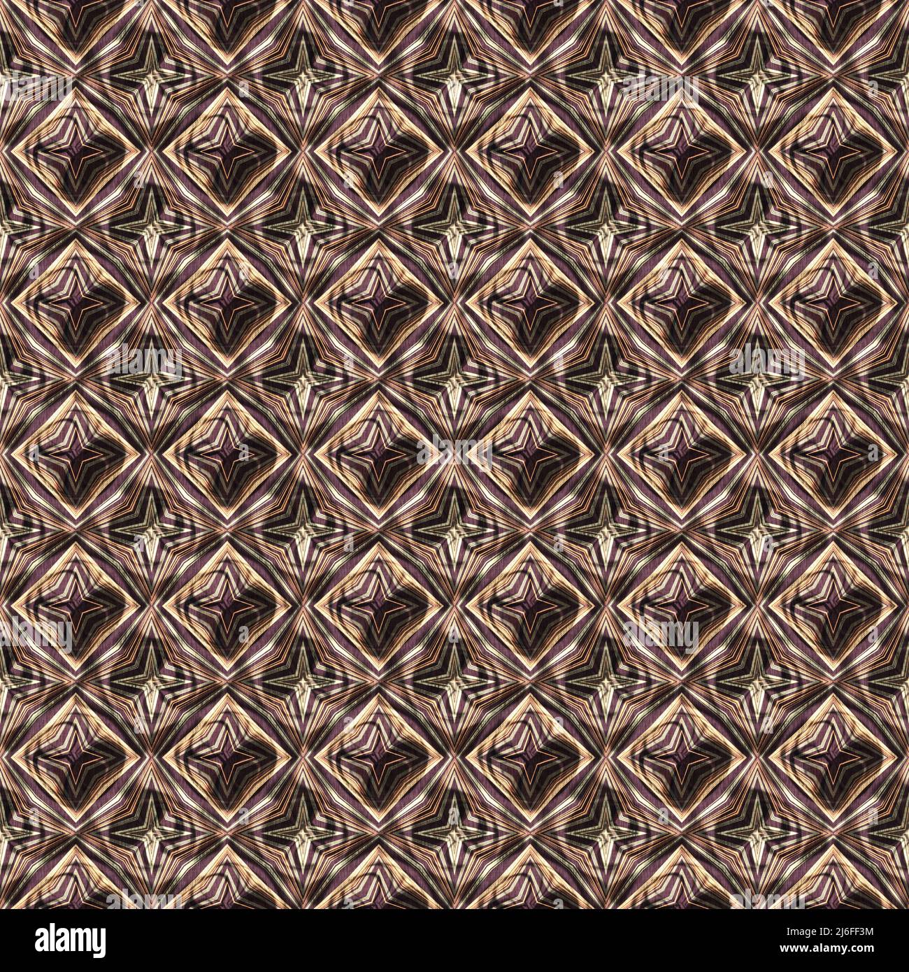 Earthy colours Victorian antique geometric seamless pattern in ...