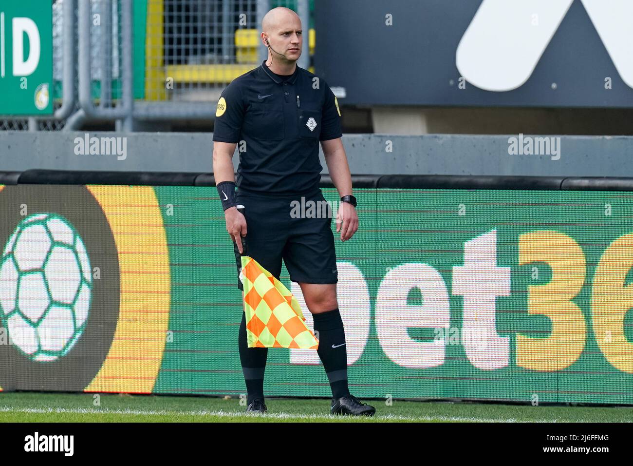 SITTARD, NETHERLANDS - MAY 1: Assistant referee Thomas Krijt during the ...