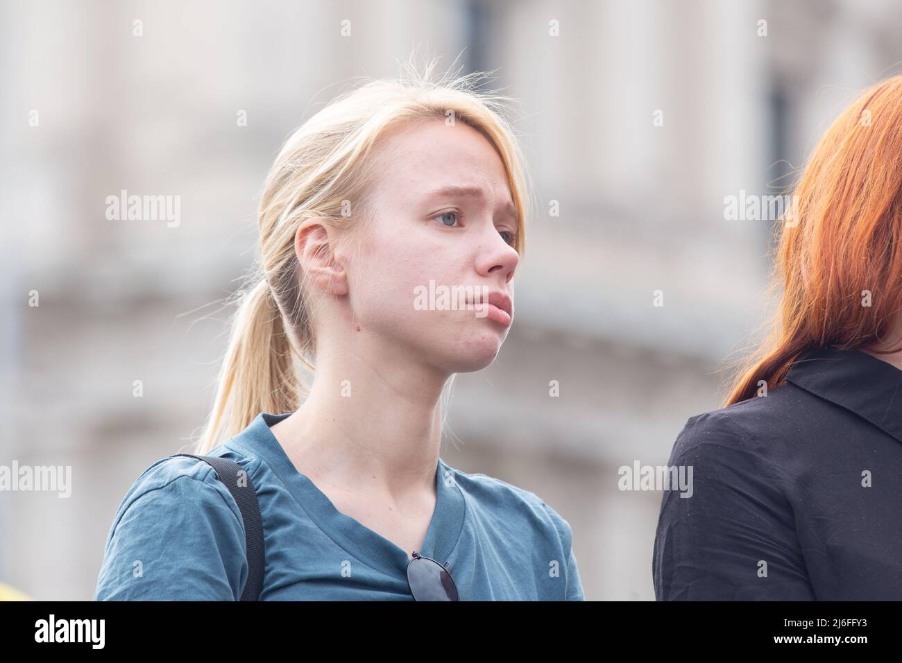 Rome, Italy. 01st May, 2022. Kateryna Prokopenko, wife of Denis ...