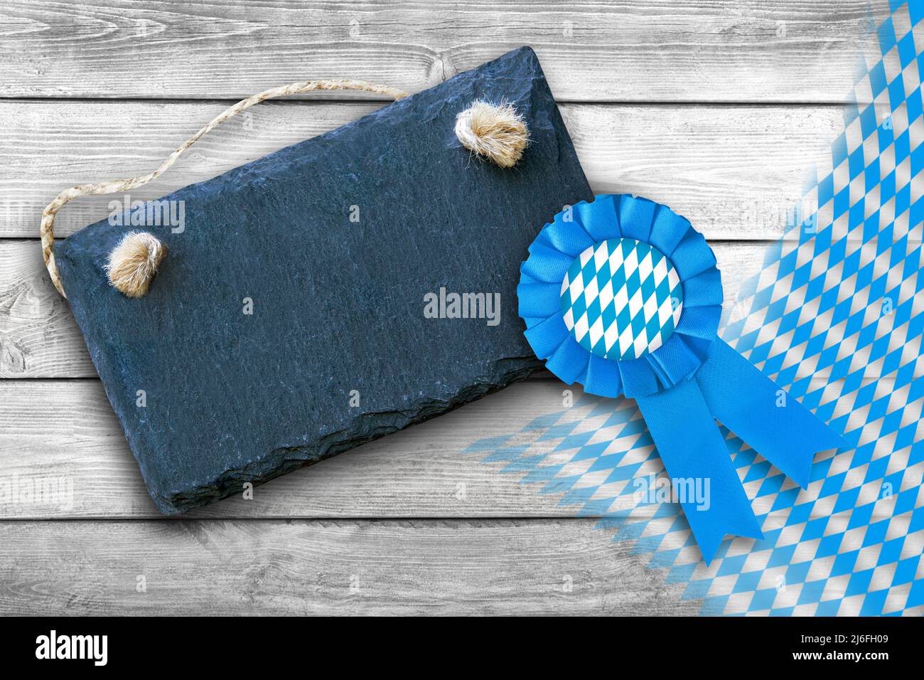 German Bavarian background with sign and flag Stock Photo - Alamy