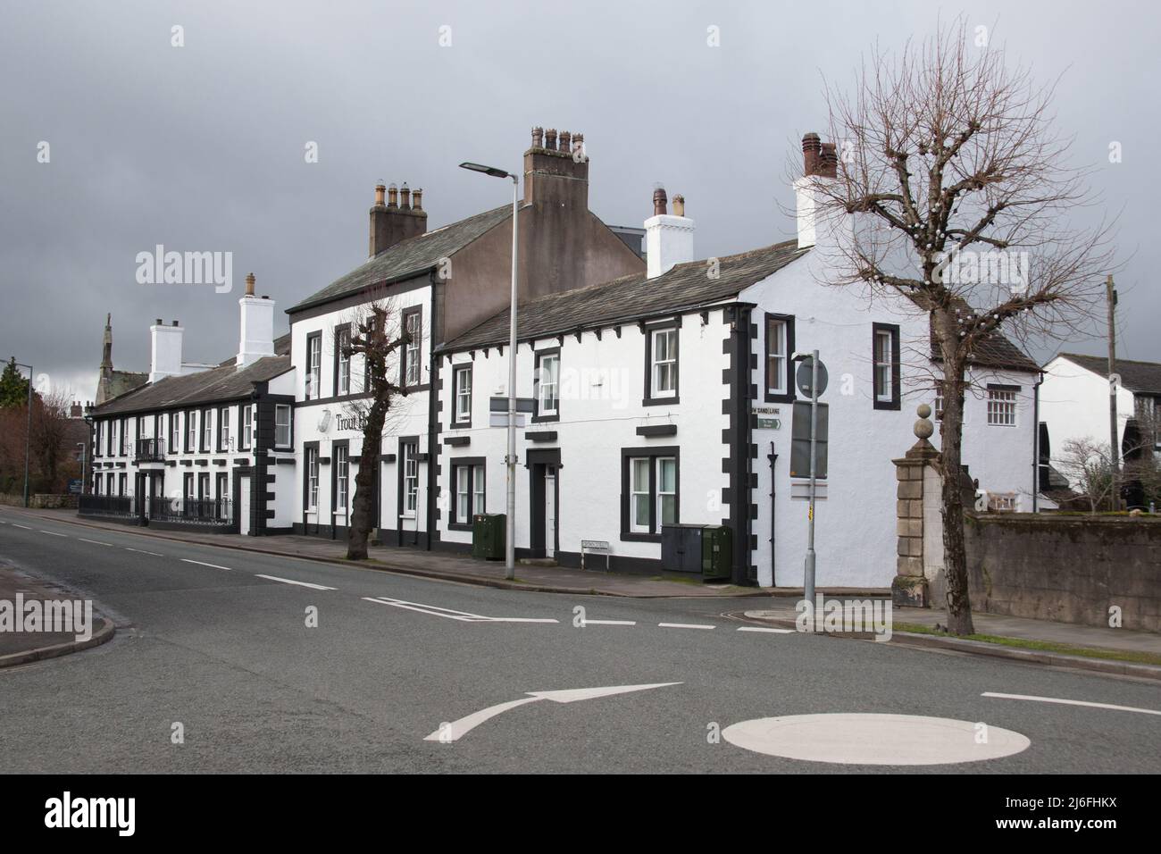 Trout Hotel on Crown Street, Cockermouth, Cumbria in the UK Stock Photo ...