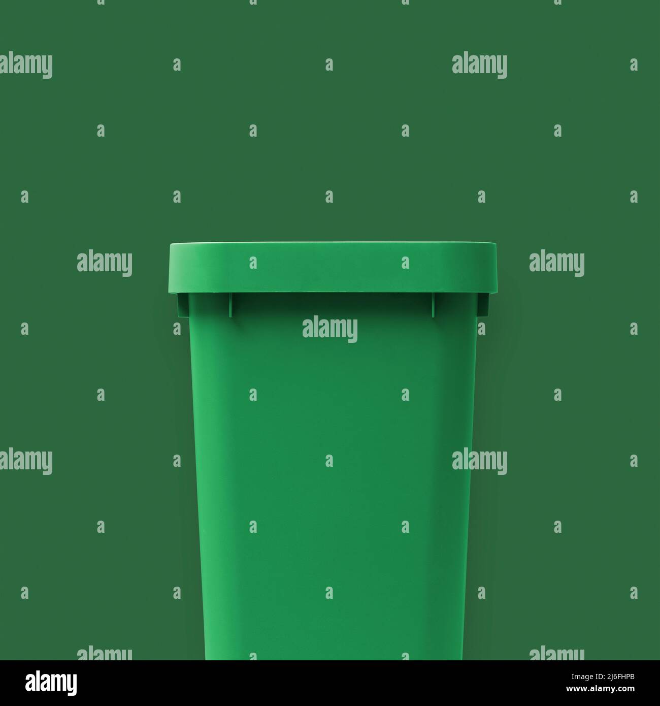 Empty open garbage bin, waste management and recycling concept Stock ...