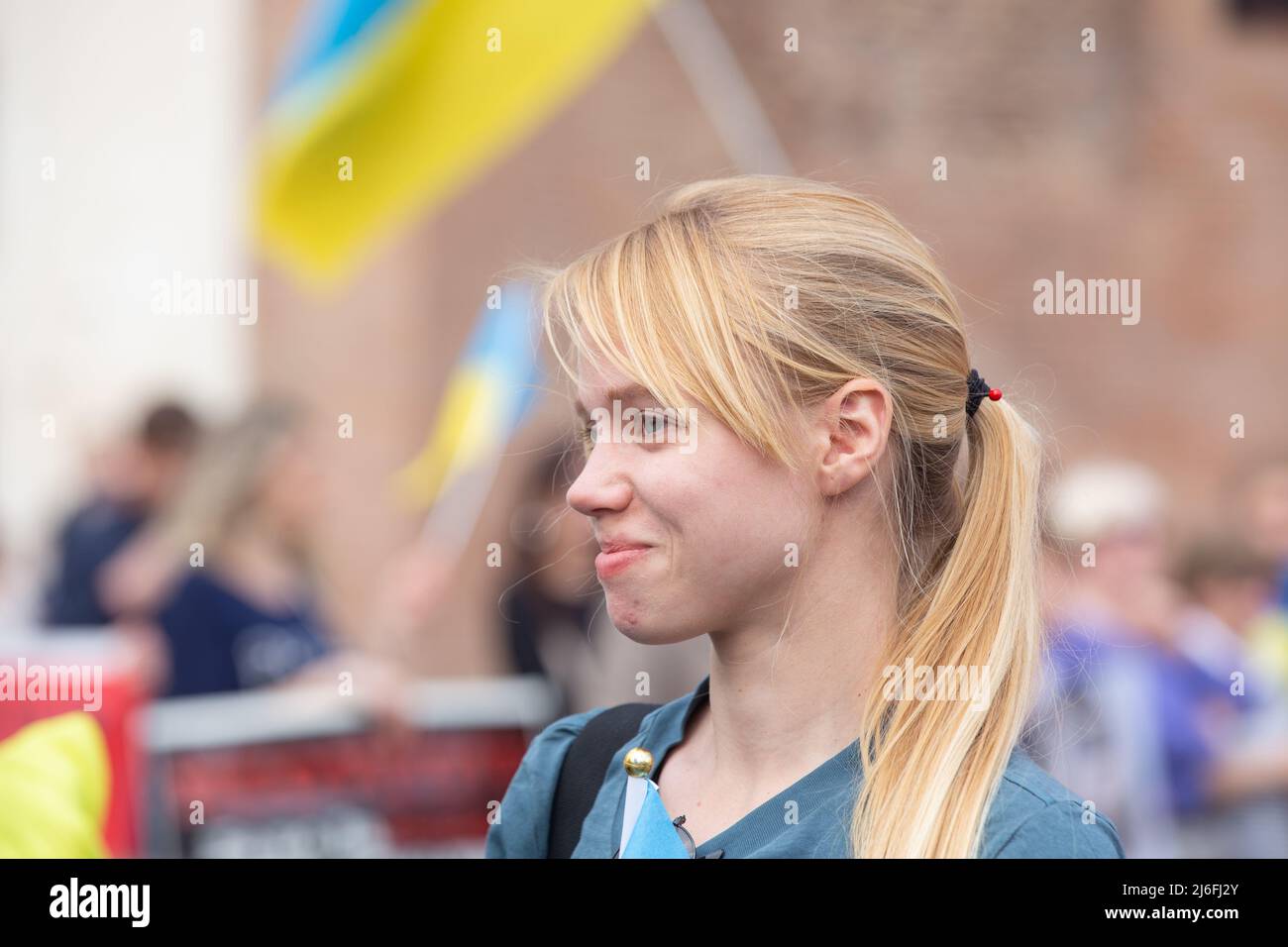 Kateryna Prokopenko, wife of Denis Prokopenko, colonel and commander of ...