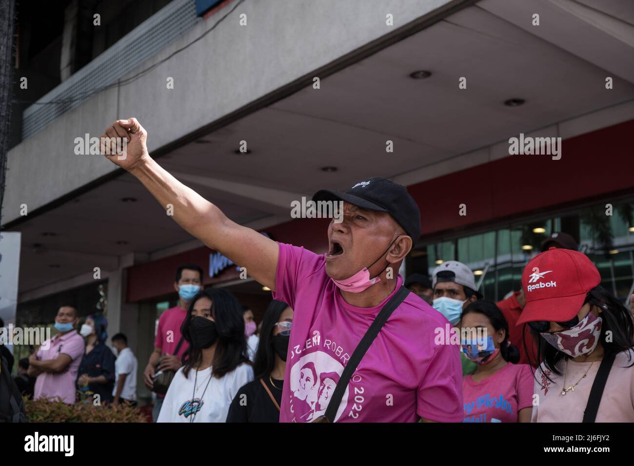 May 1, 2022, Quezon City, Philippines: Labor Day protester lead the ...