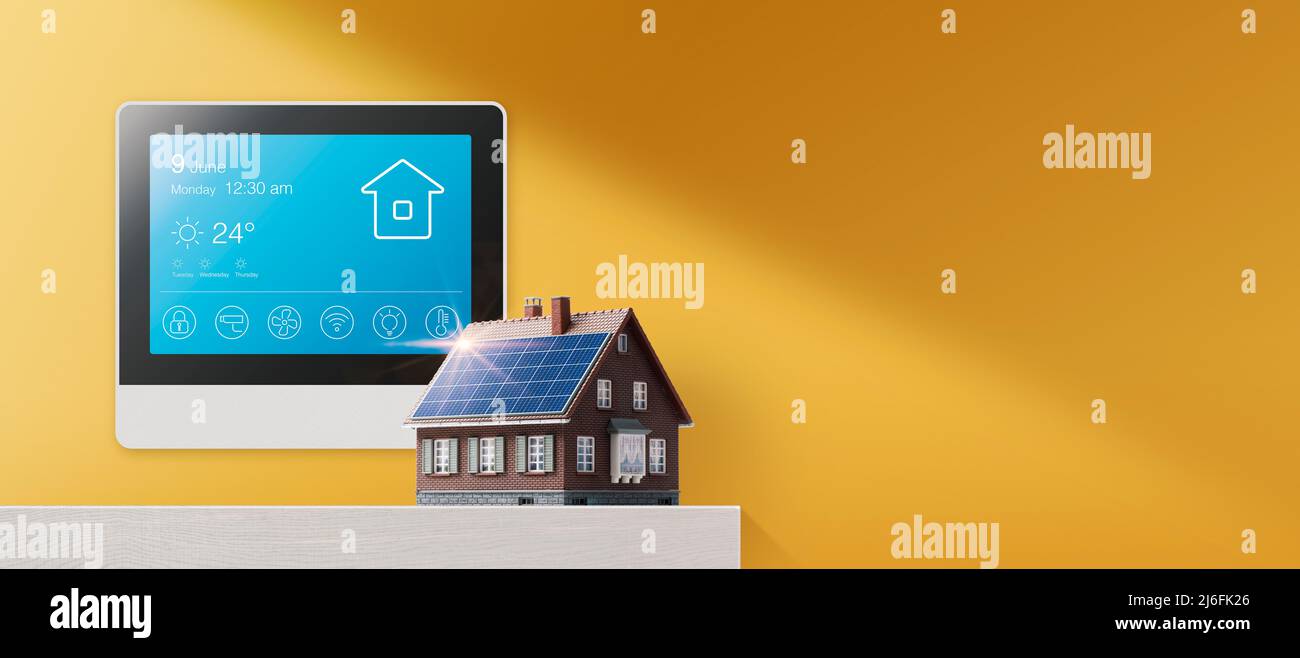 Smart home display and model house with solar panel: smart home and ...