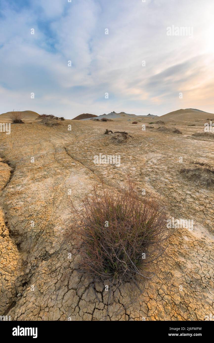 Mud volcanoes in the mountains of Gobustan Stock Photo - Alamy
