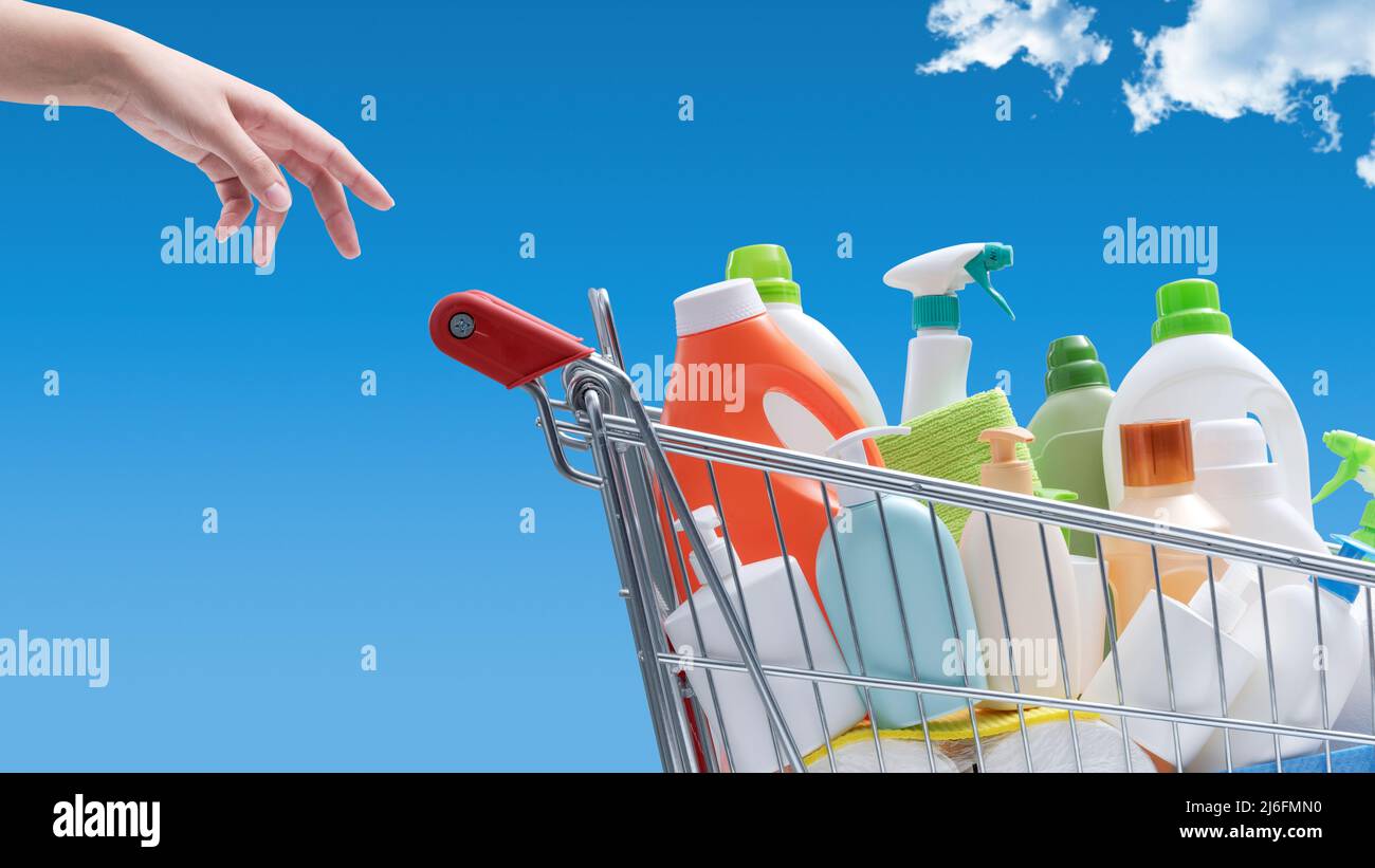 Laundry cart blue hi-res stock photography and images - Alamy