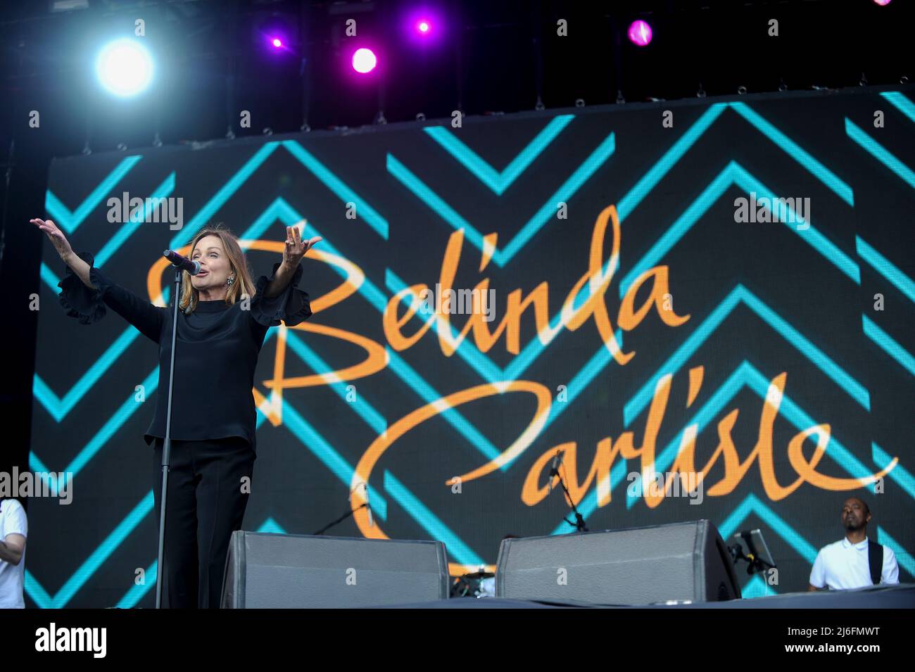 Belinda Carlisle performs live during the Lets Rock Leeds Festival at ...