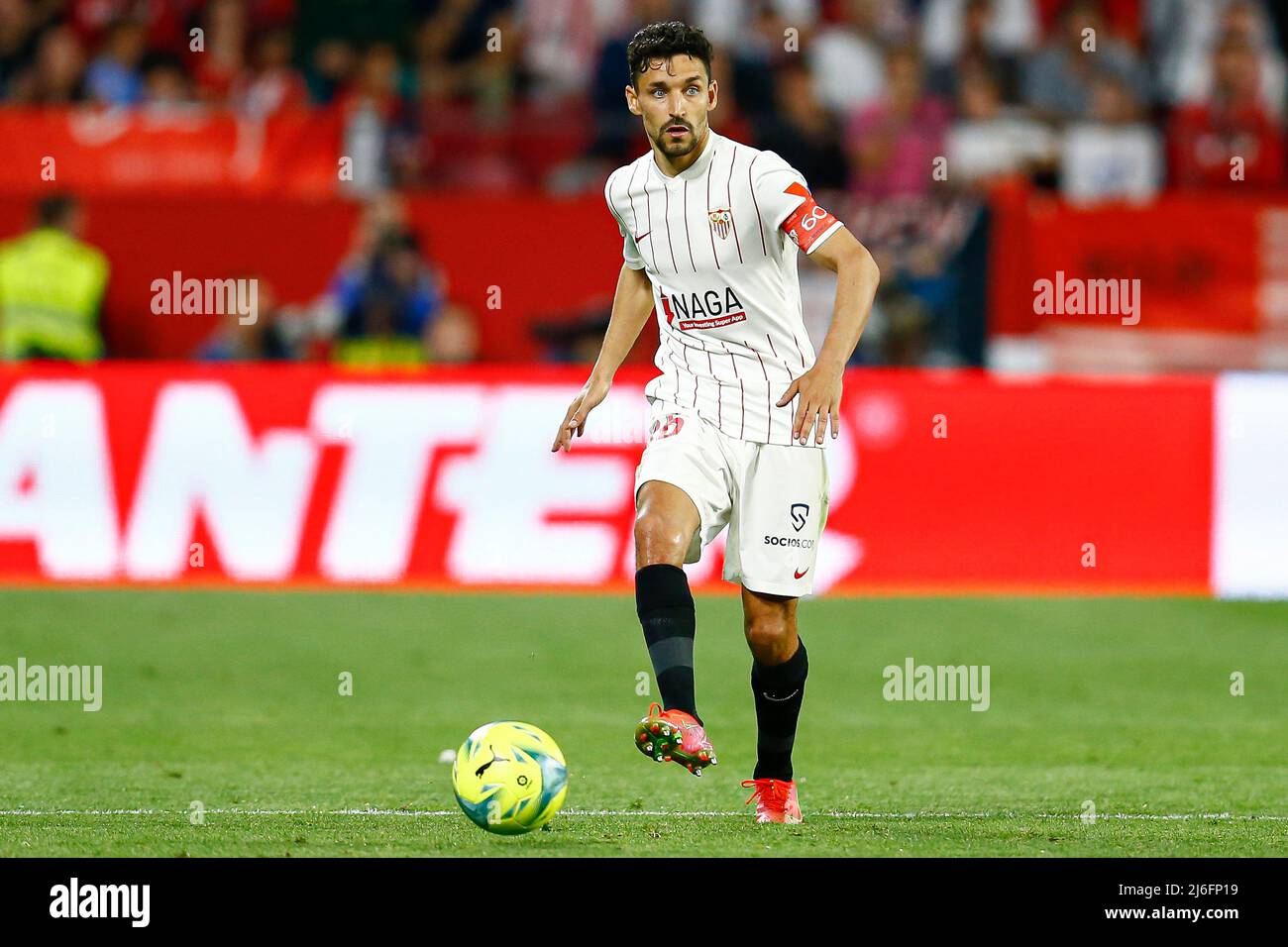 Jesus Navas of Sevilla FC during the La Liga match between Sevilla FC ...