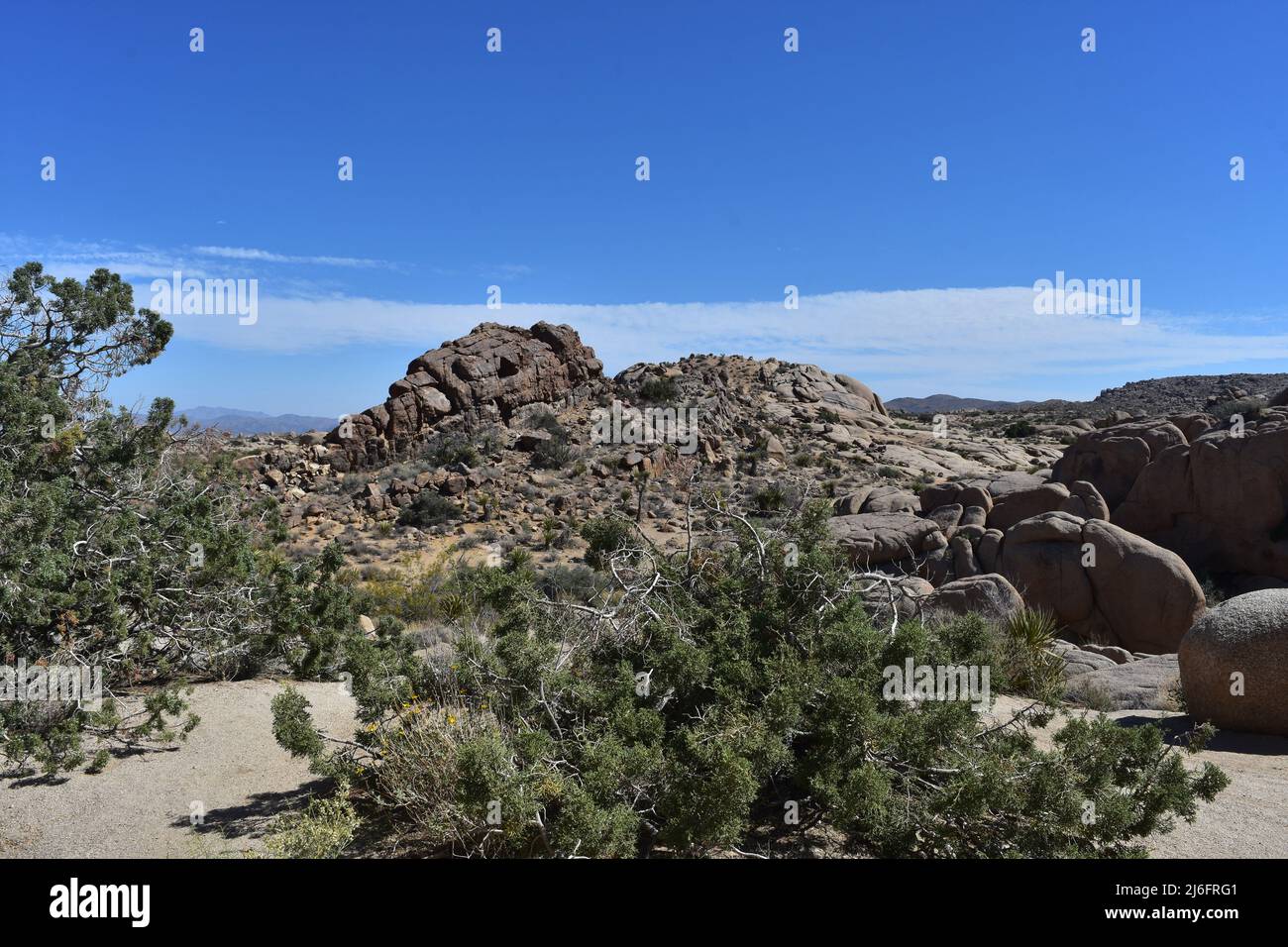 Rugged jagged rock formations in the Mojave Desert Stock Photo - Alamy