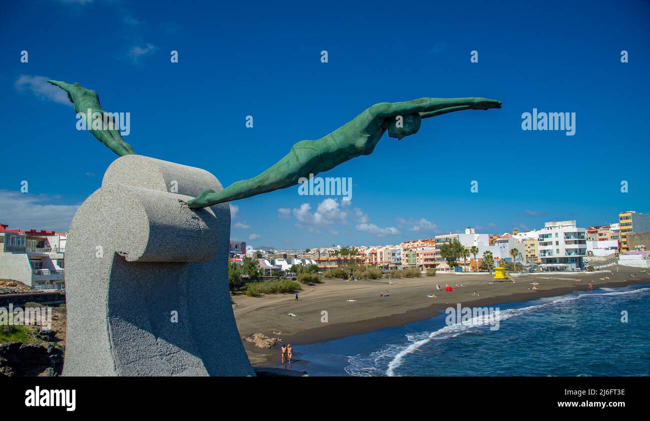 Playa de la Garita-Canary Island Spain February 02 2022 sunny ...