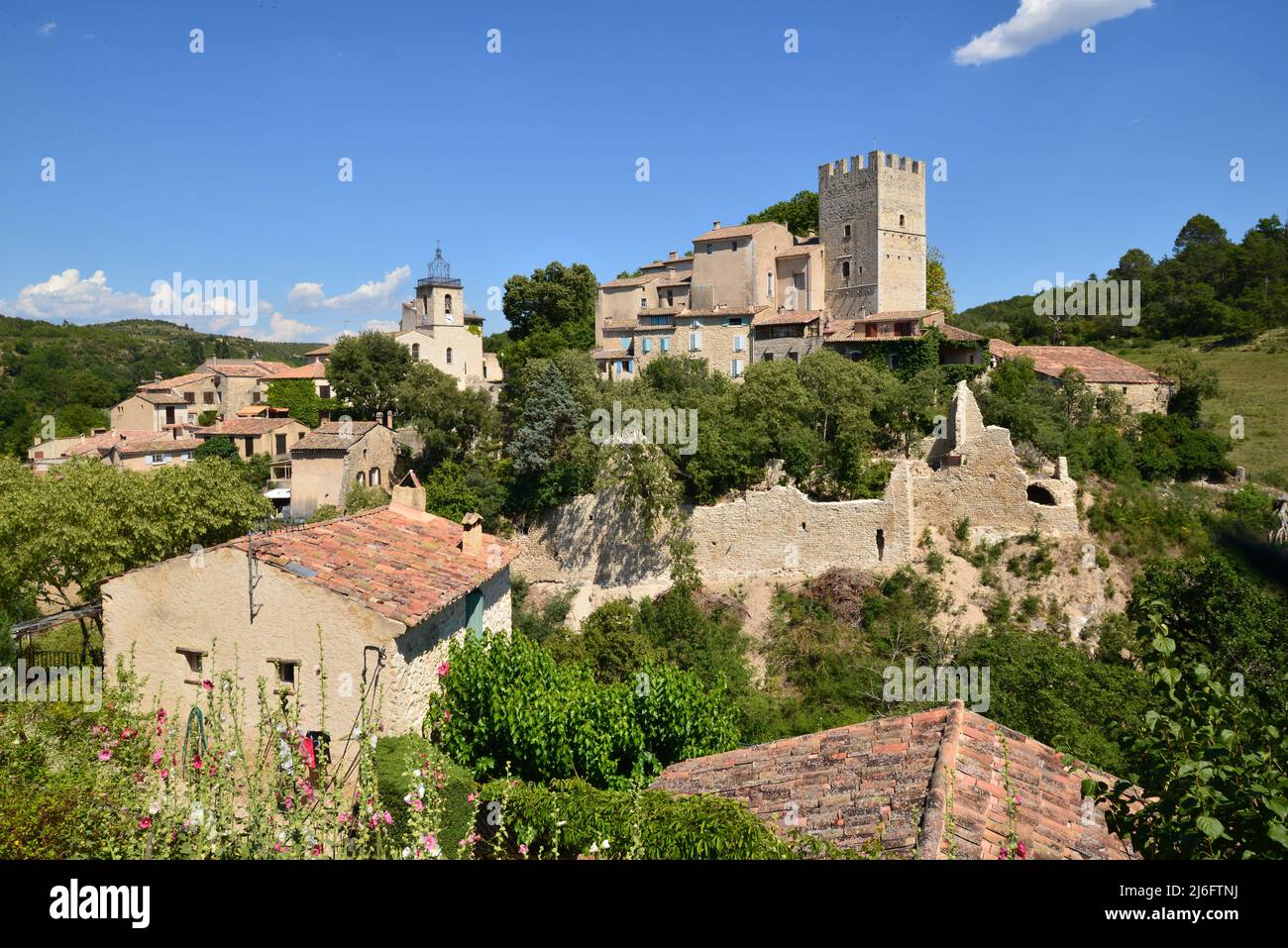 Castle of Esparron de Verdon charming little village on the edge of ...