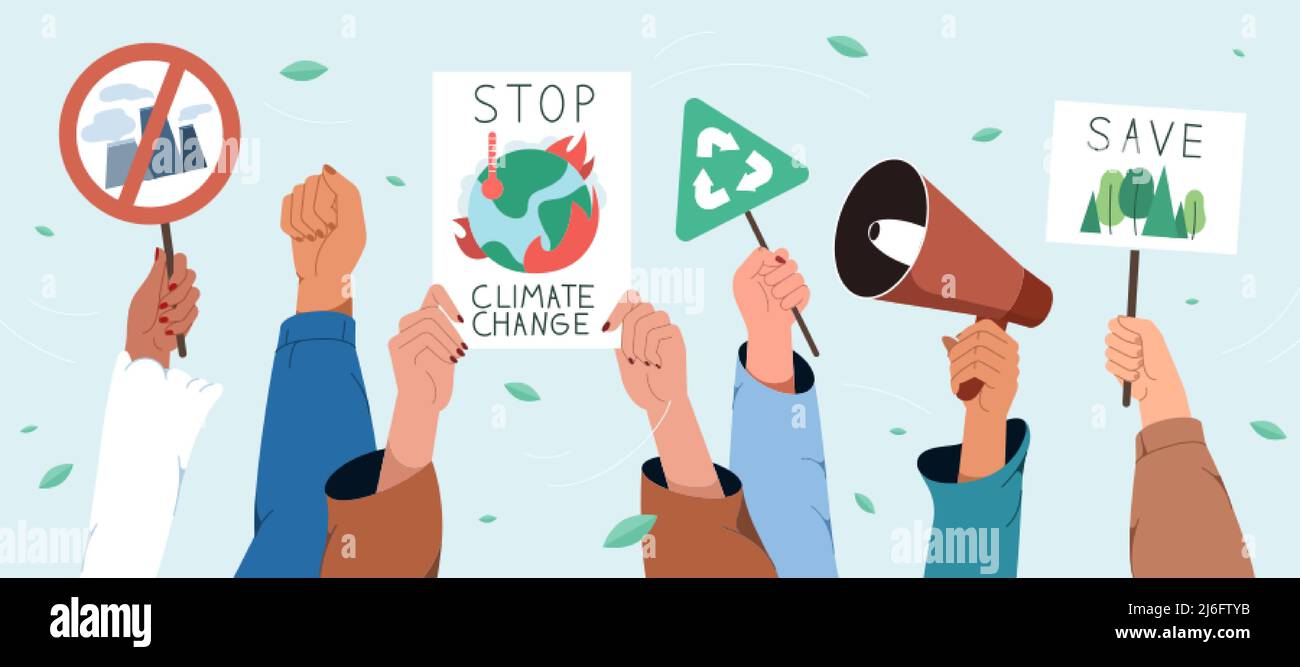 Global warming protest Stock Vector Images - Alamy