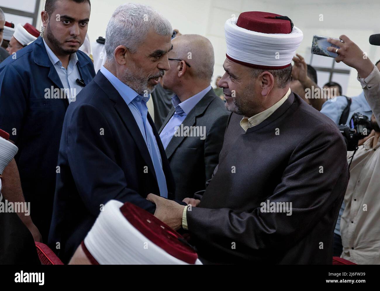 Yahya al-Sinwar, head of the Palestinian Hamas movement in the Gaza ...