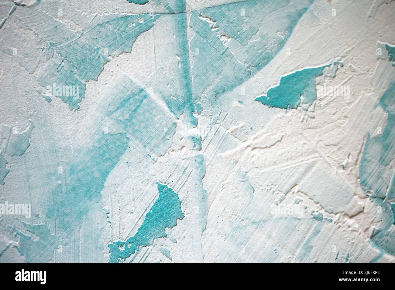 textured wall of decorative plaster blue tint Stock Photo - Alamy