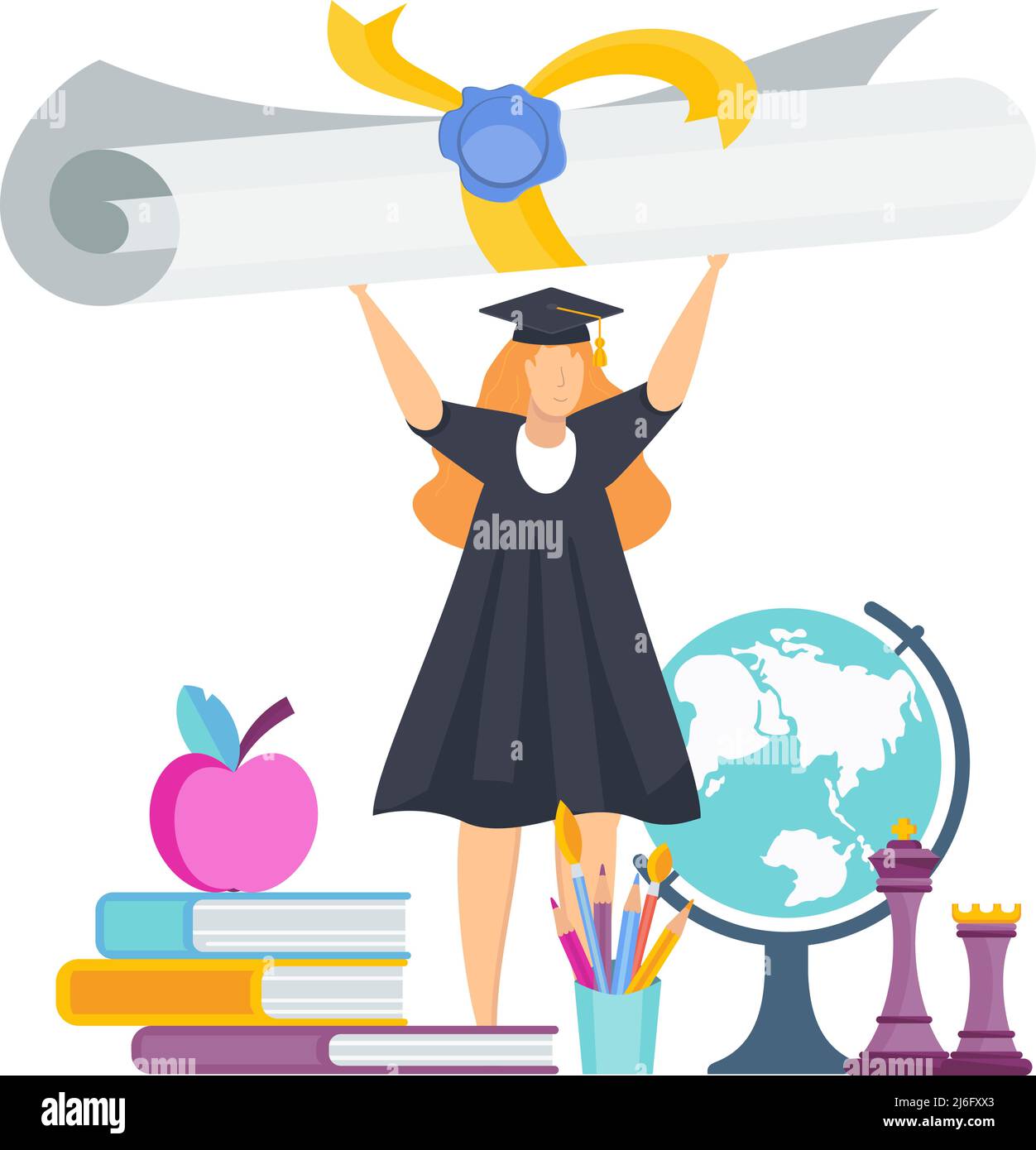 Raised gown Stock Vector Images - Alamy