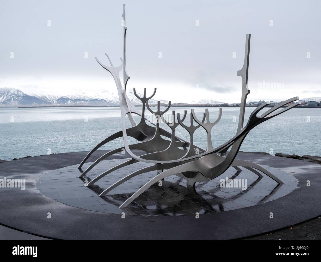 Reykjavik harbour sun voyager hi-res stock photography and images - Alamy