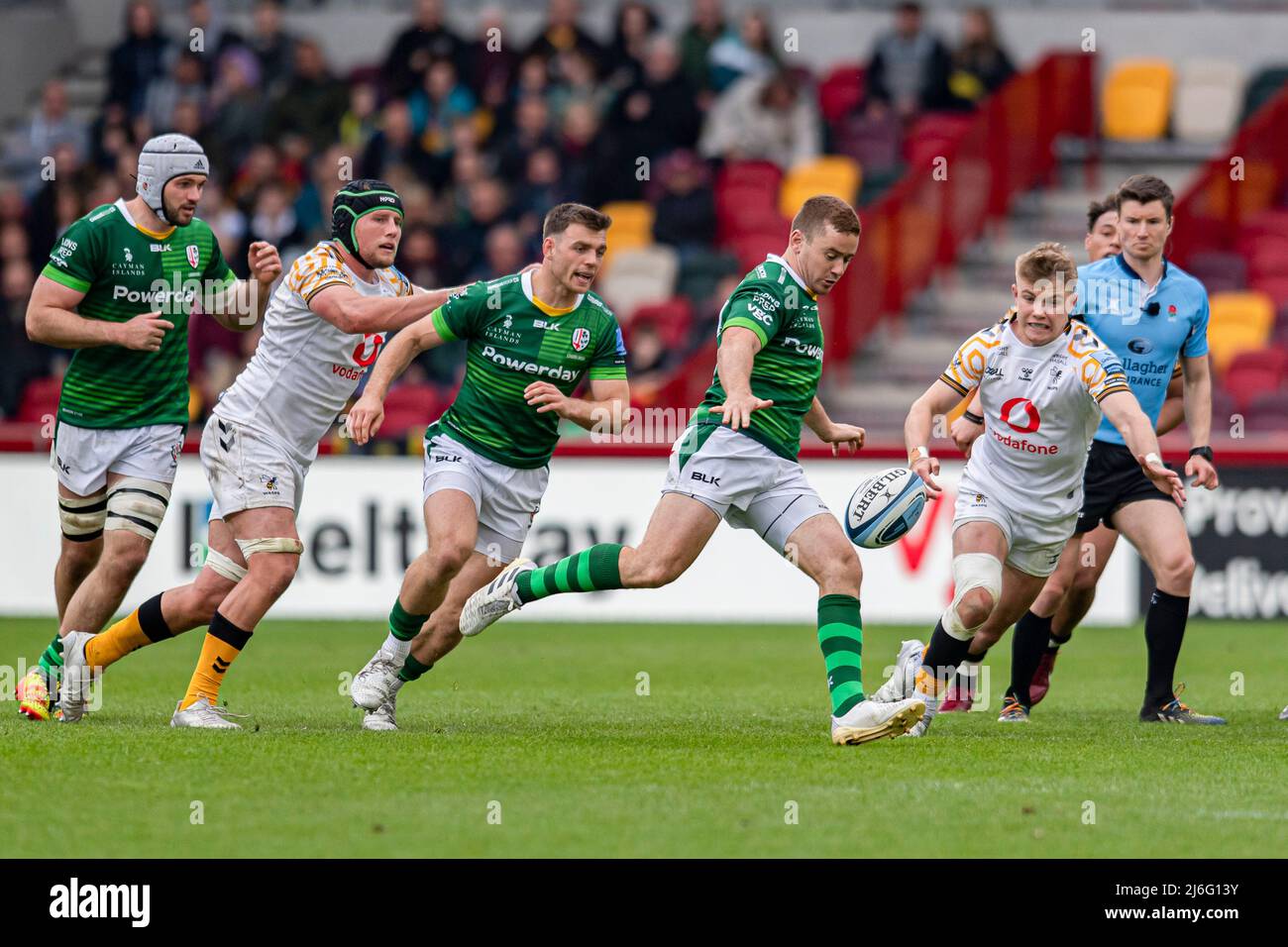 LONDON, UNITED KINGDOM. 01th, May 2022. Paddy Jackson of London Irish ...