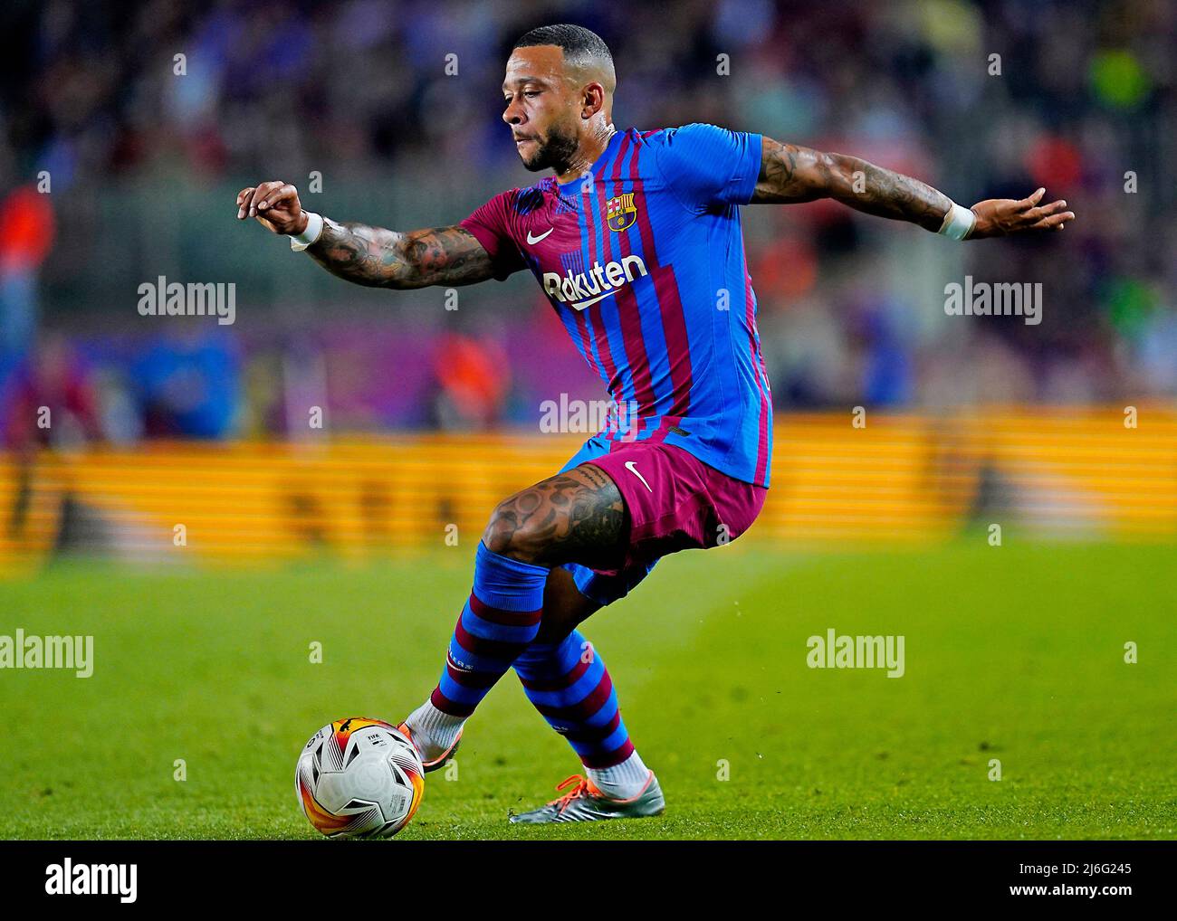 Memphis Depay of FC Barcelona during the La Liga match between FC ...