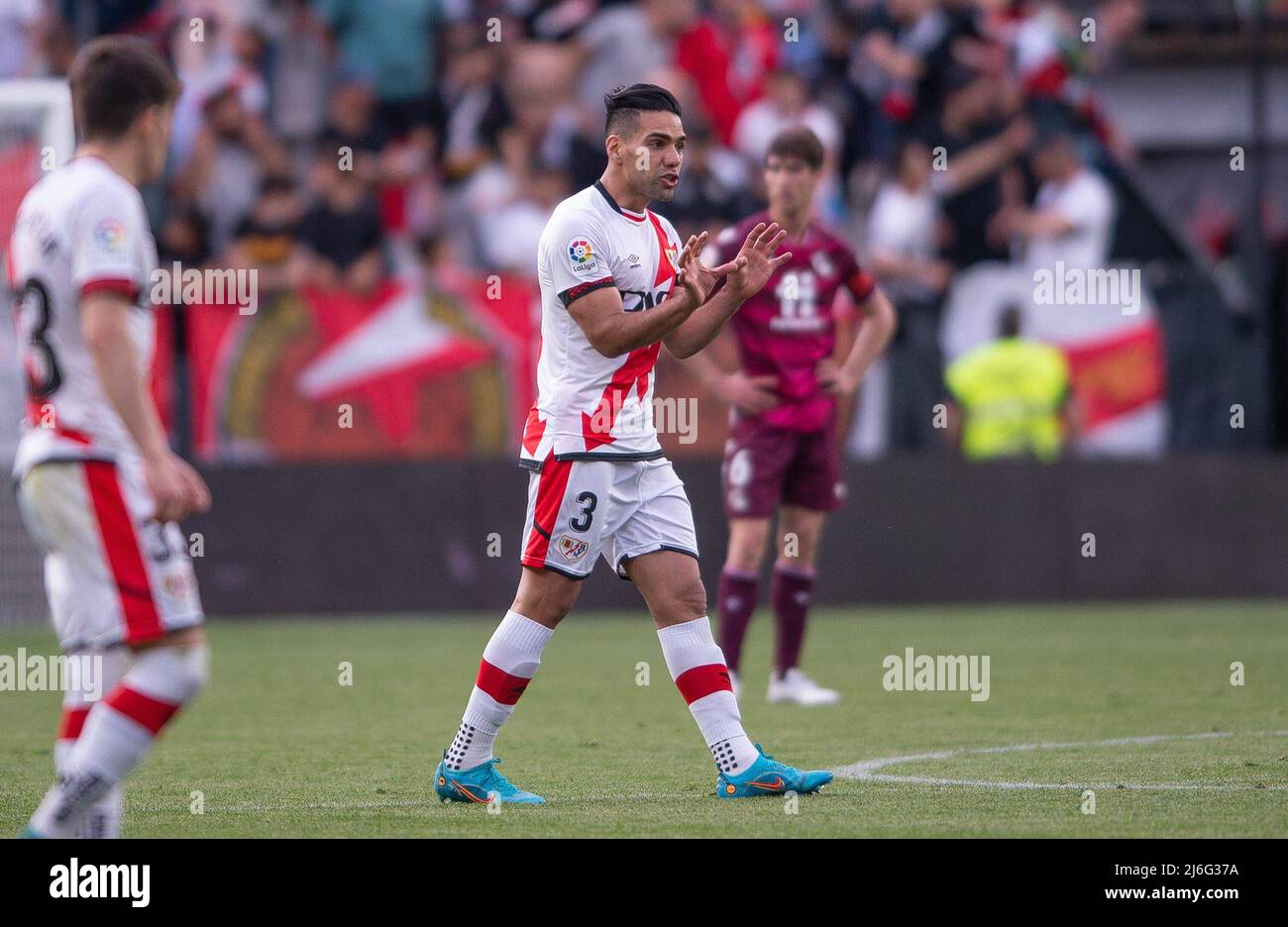 01 May 2022; Stadium Vallecas, Madrid, Spain; Men's La Liga Santander ...