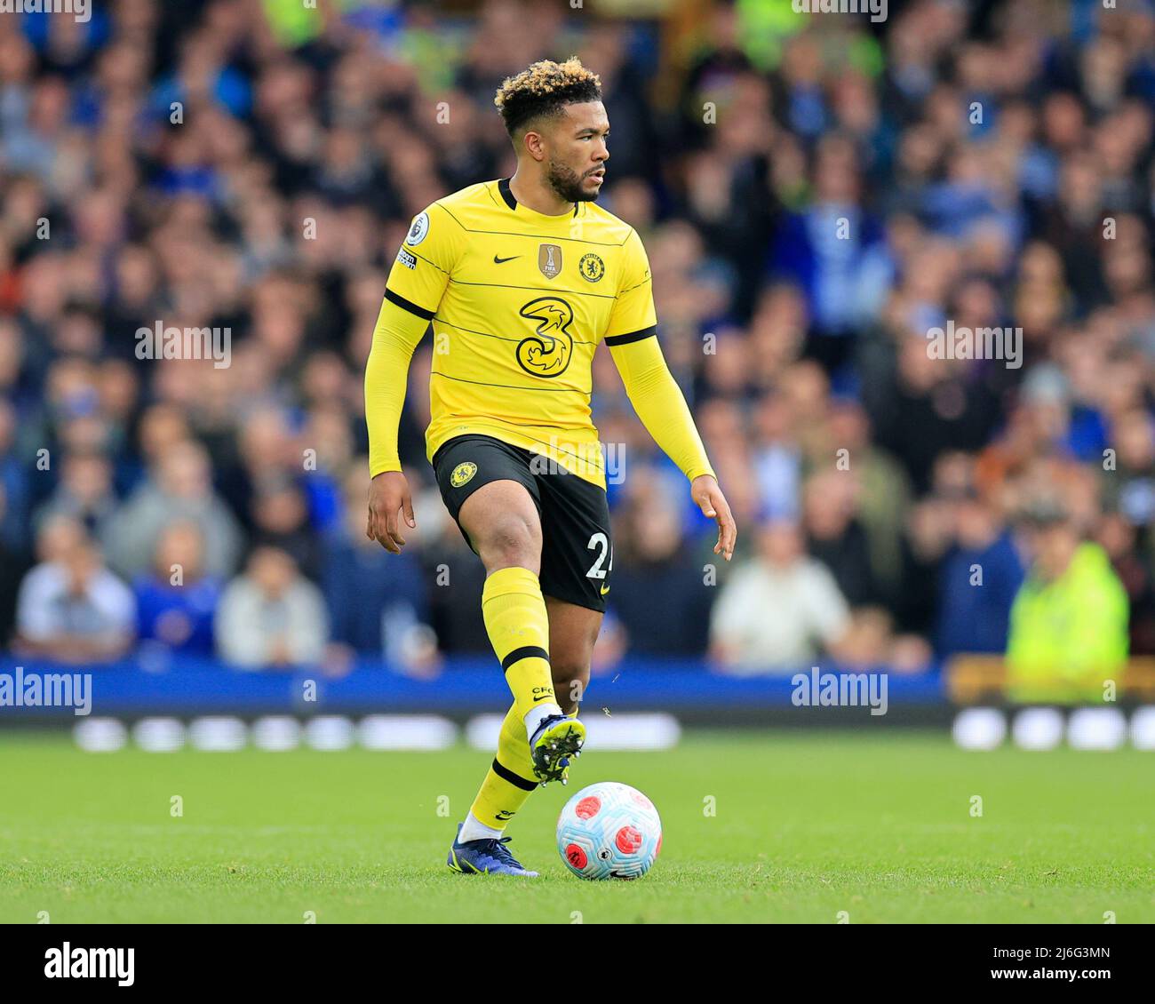 Reece James #24 of Chelsea in Liverpool, United Kingdom on 5/1/2022 ...