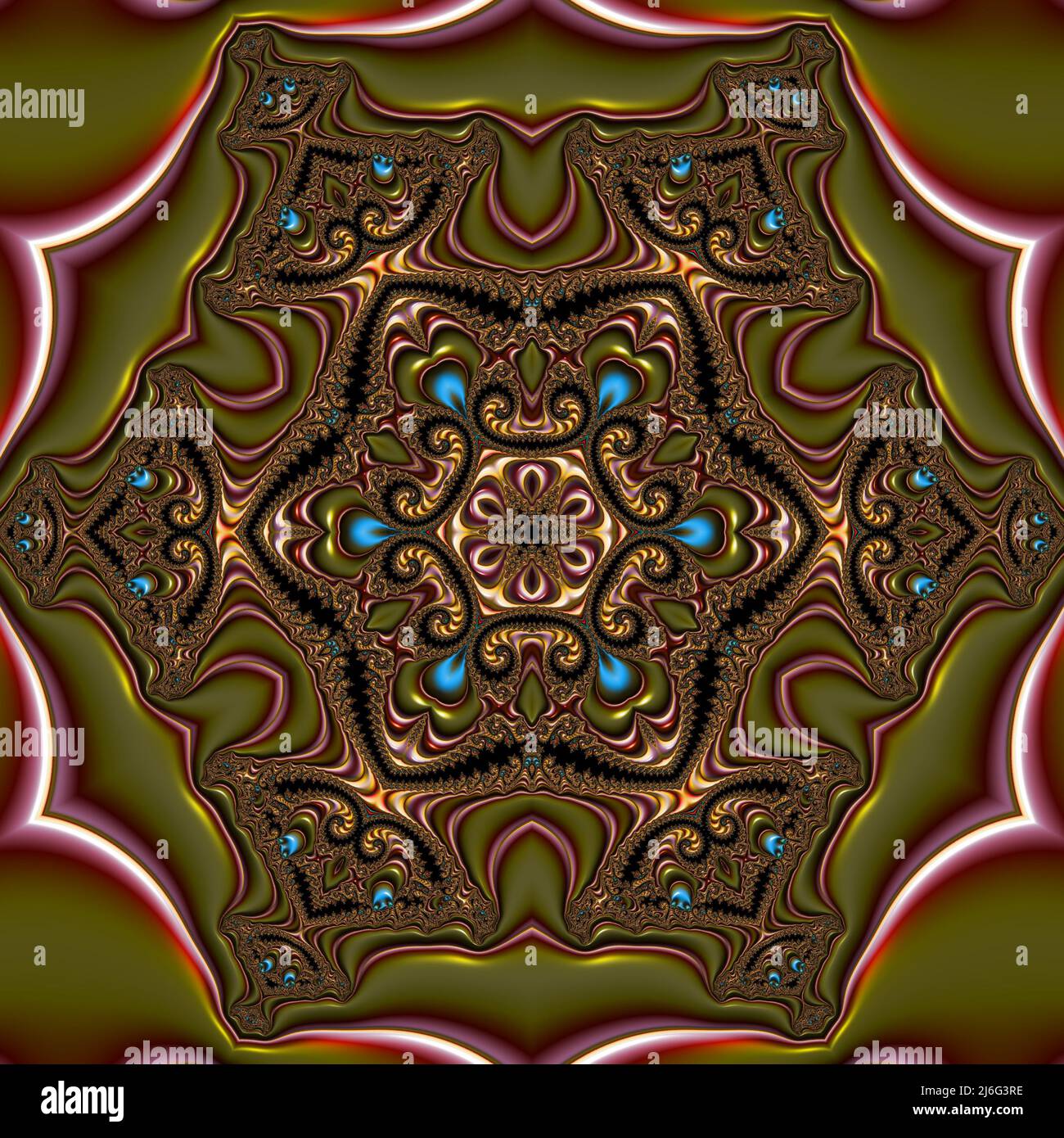 Abstract Computer generated Fractal design. A fractal is a never-ending ...