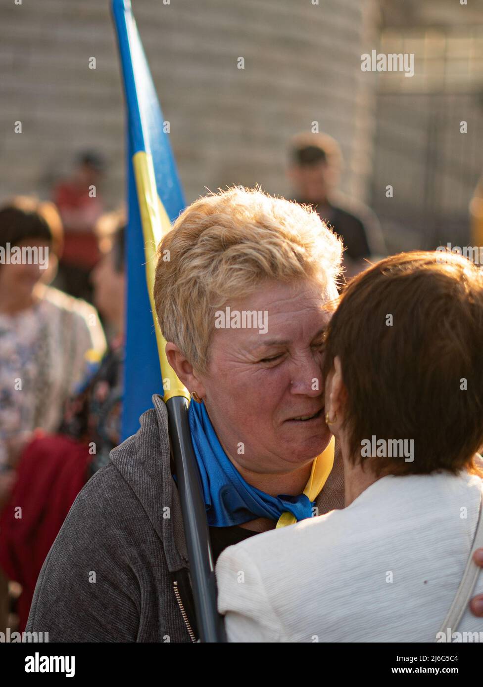 May 1, 2022, Barcelona, Catalonia, Spain: Ukrainian citizens, living in ...