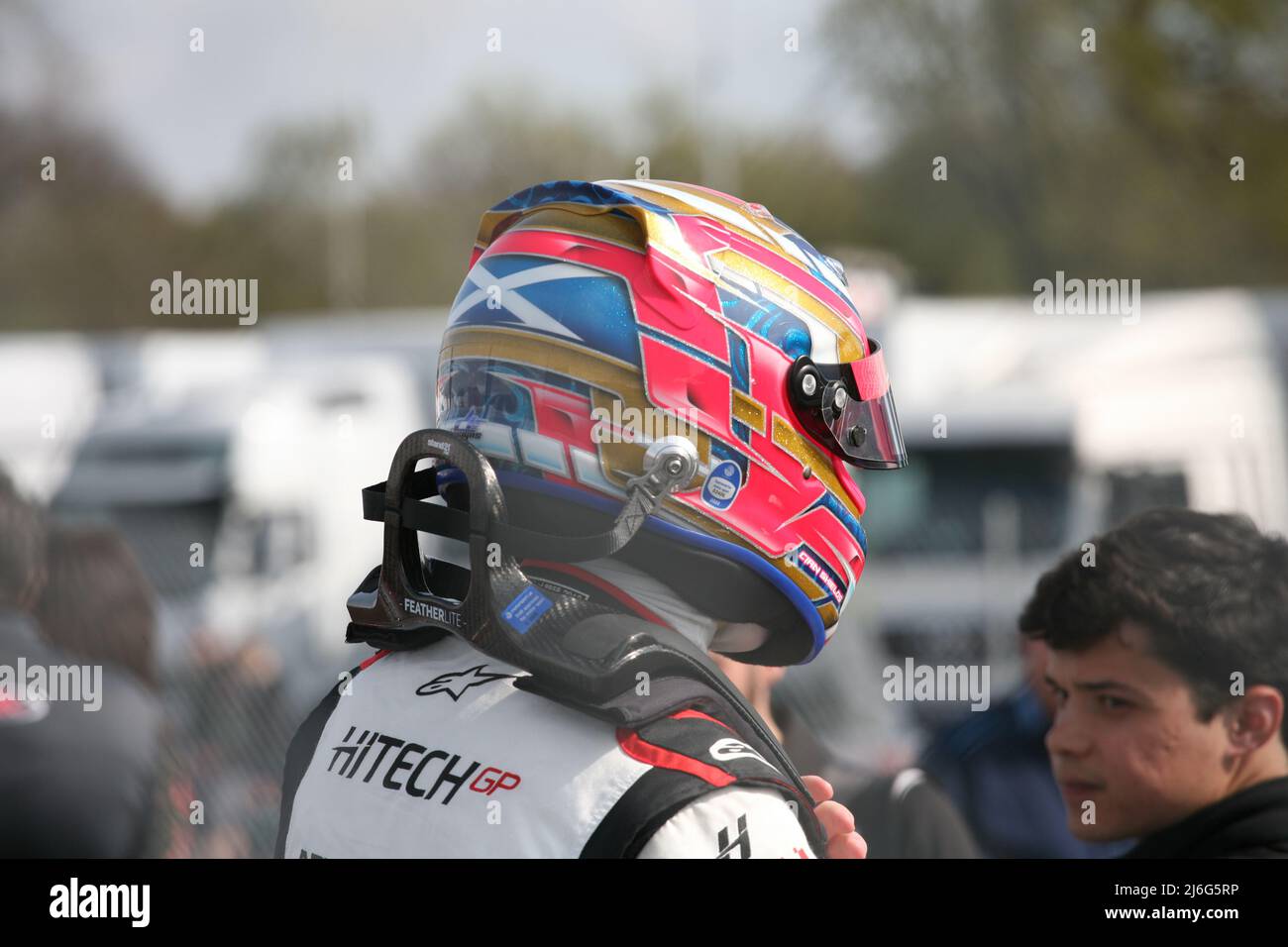 British race driver Cian Shields in helmet Stock Photo - Alamy