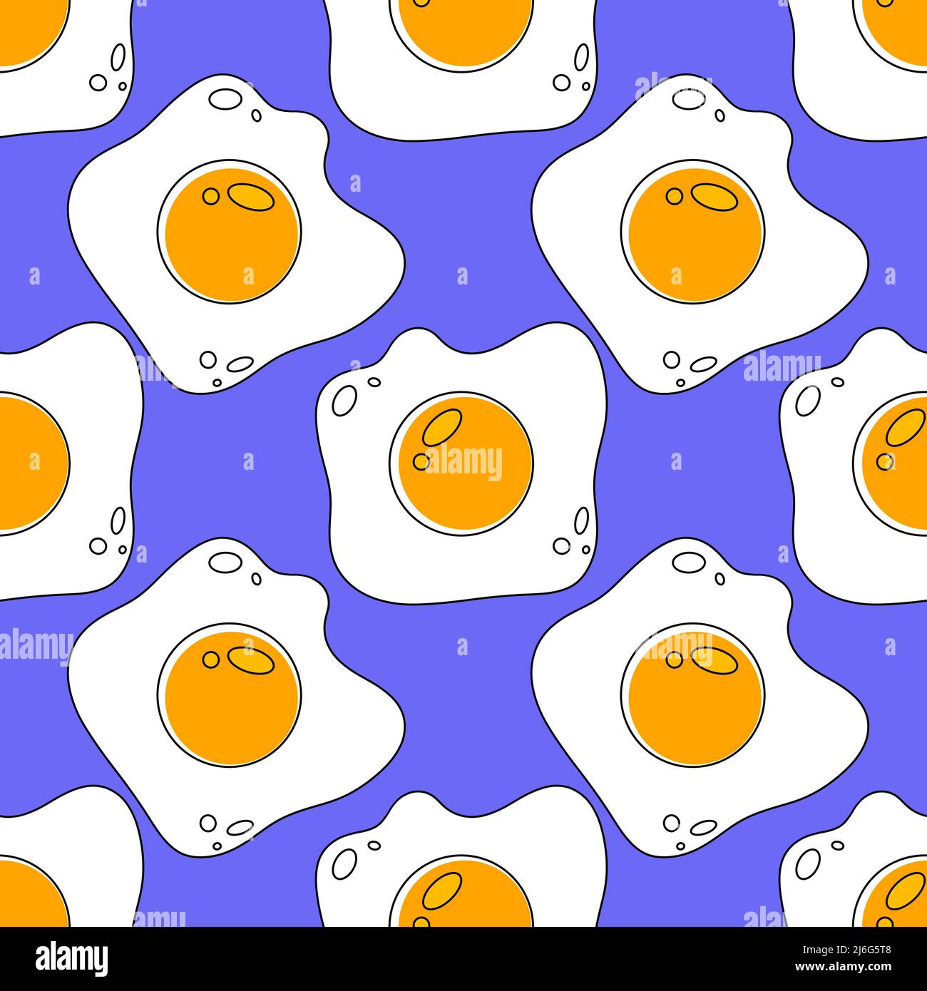 Kids seamless scrambled eggs pattern for fabrics and textiles and ...